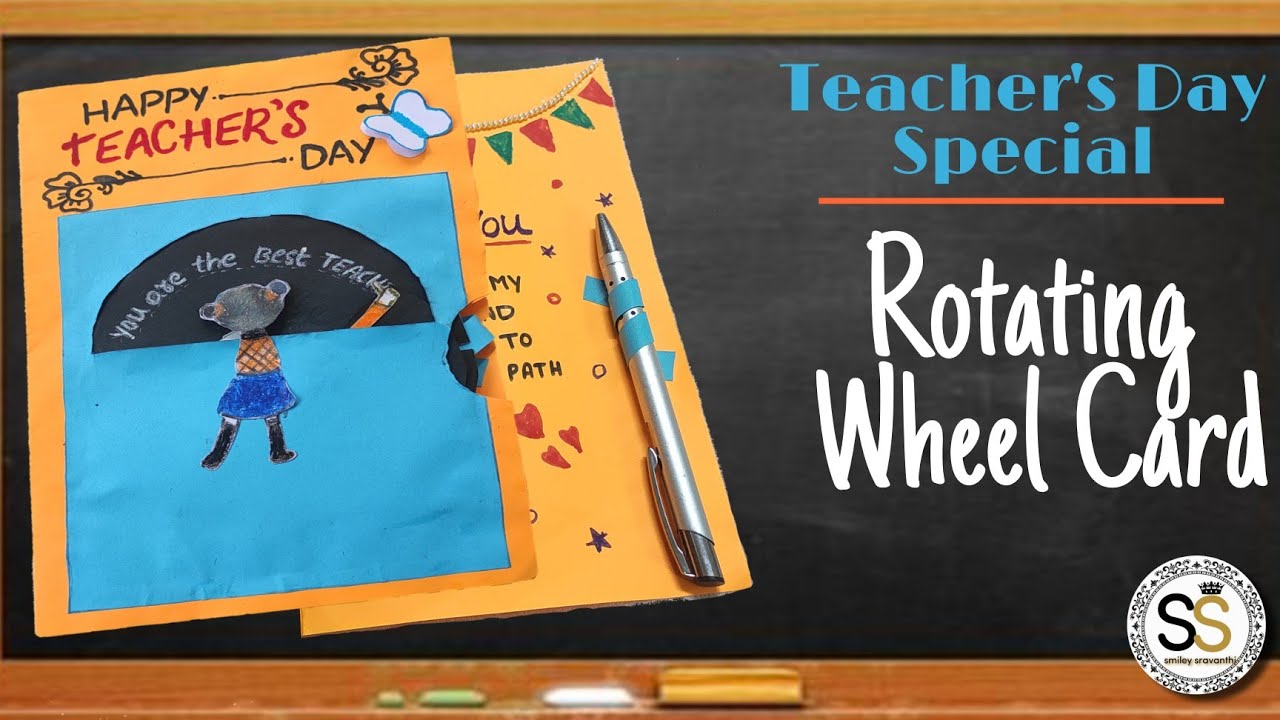 Teacher's Day Special Card|Rotating wheel card|easy card making ...