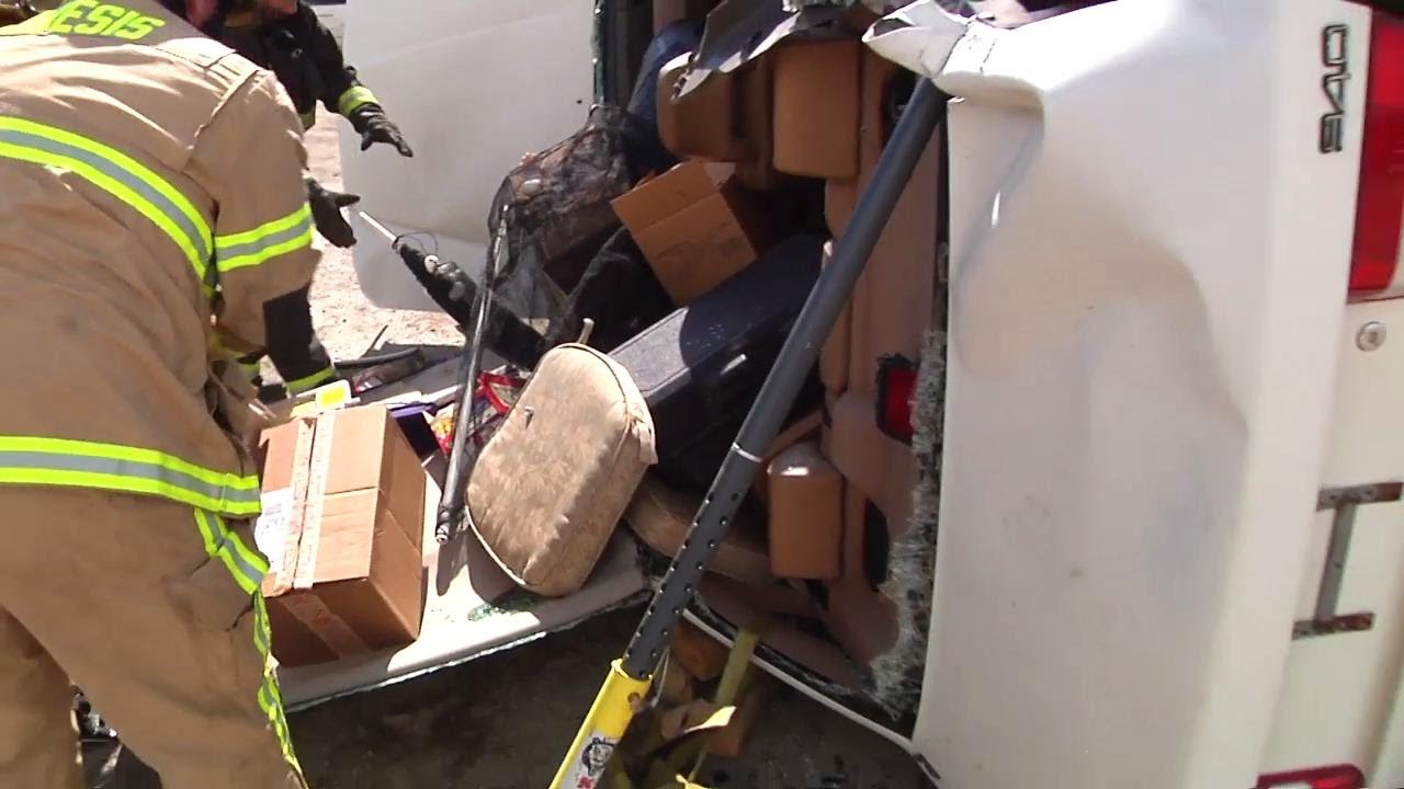 Overturned Hoarder Vehicle with Entrapment - YouTube