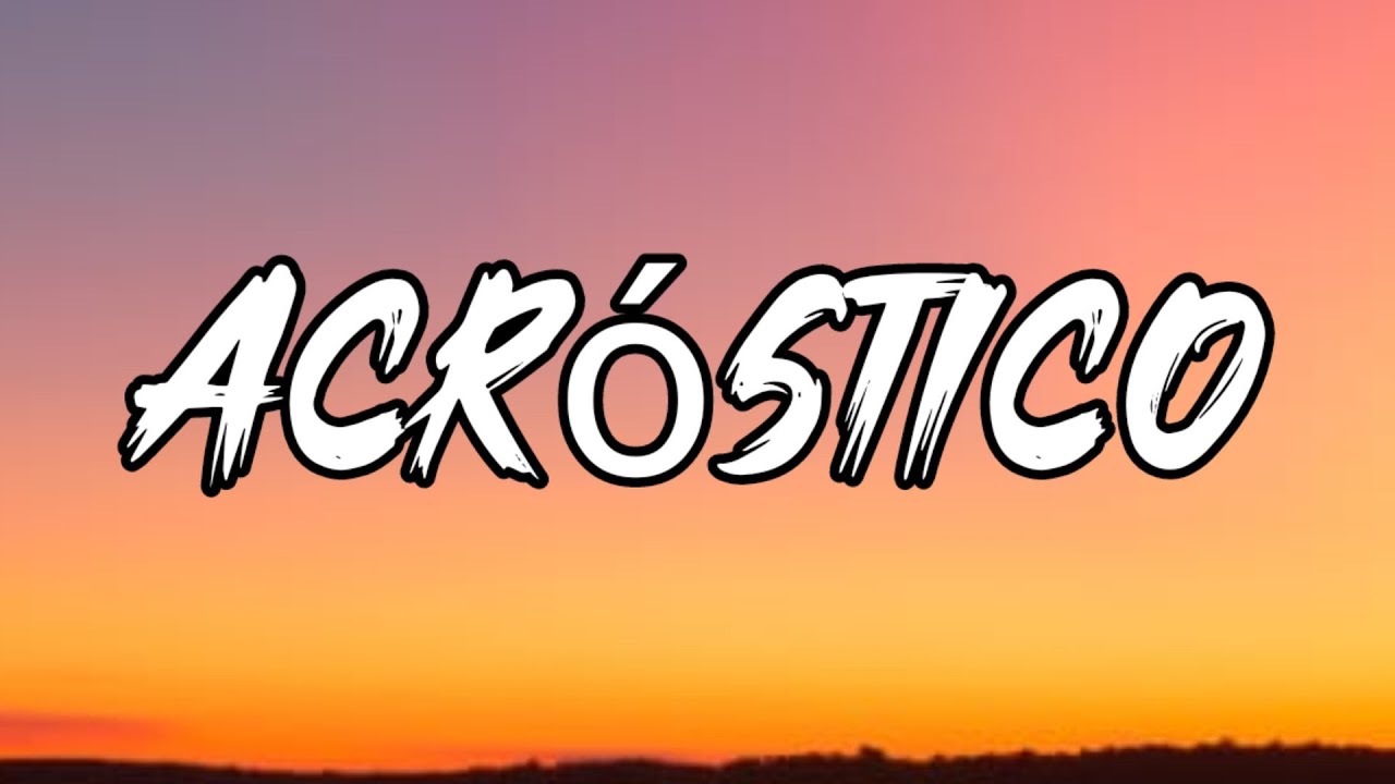 Shakira Acróstico (Letra /Lyrics) - YouTube