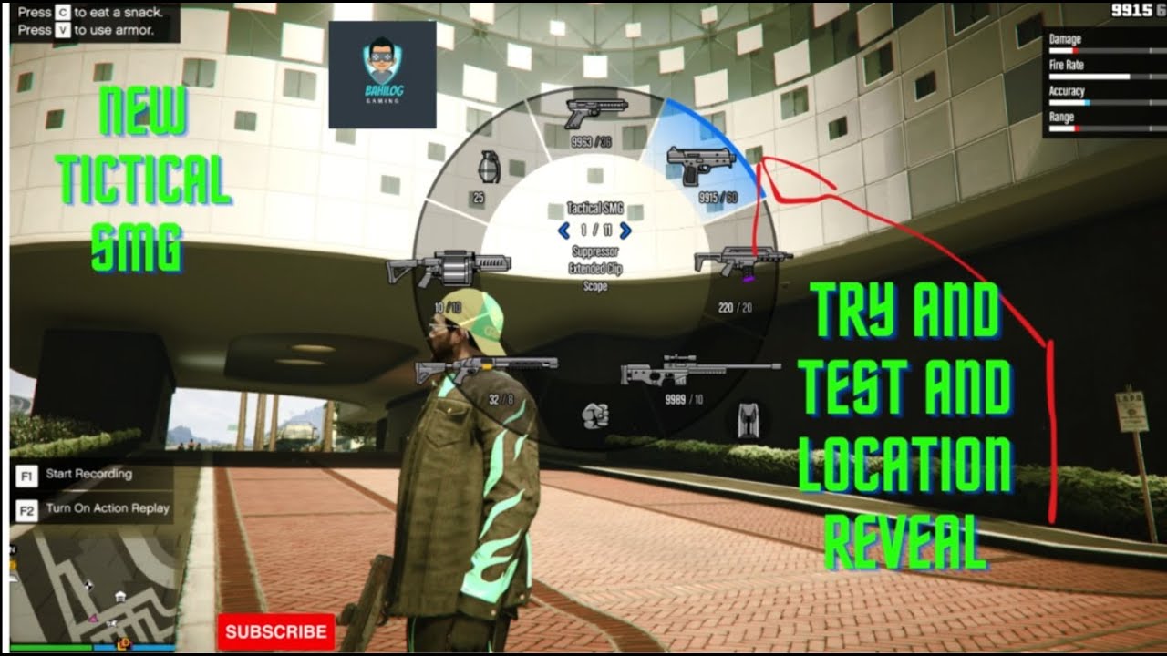 How to get New TICTICAL SMG Test and try AND gun van location - YouTube