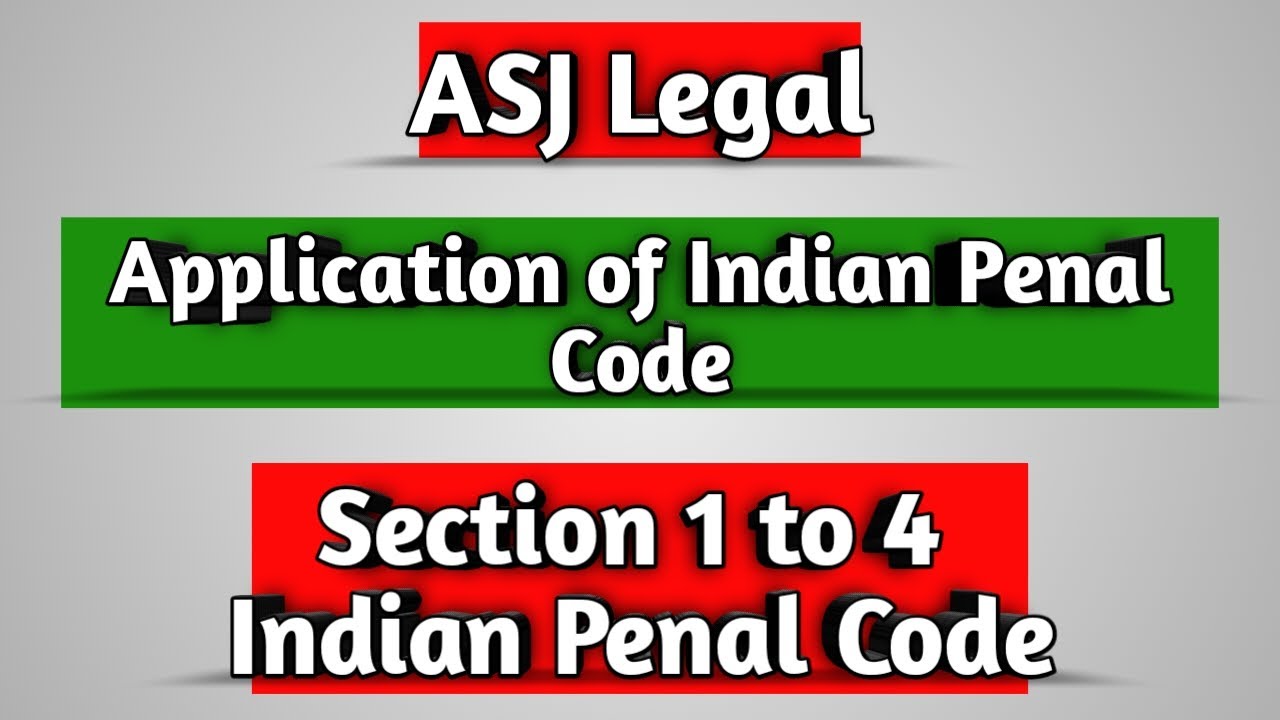 Section 1 to 4 IPC || Application of IPC || Intra-territorial and extra ...