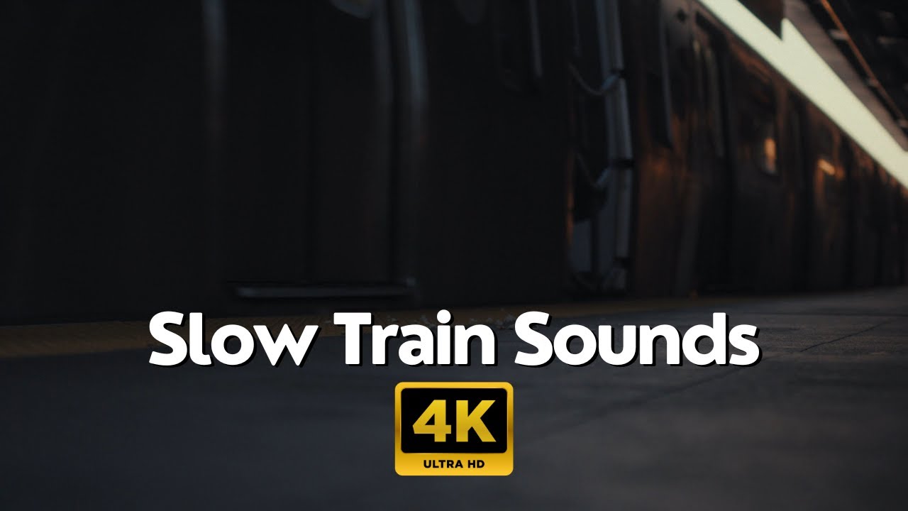 4K Slow Train Journey: Relaxing Station Ambience & Soothing Train ...