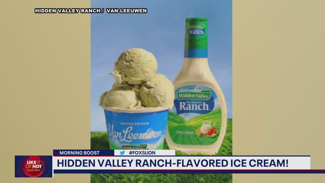 Hidden Valley releases ranch flavored ice cream | FOX 5's LION Lunch ...