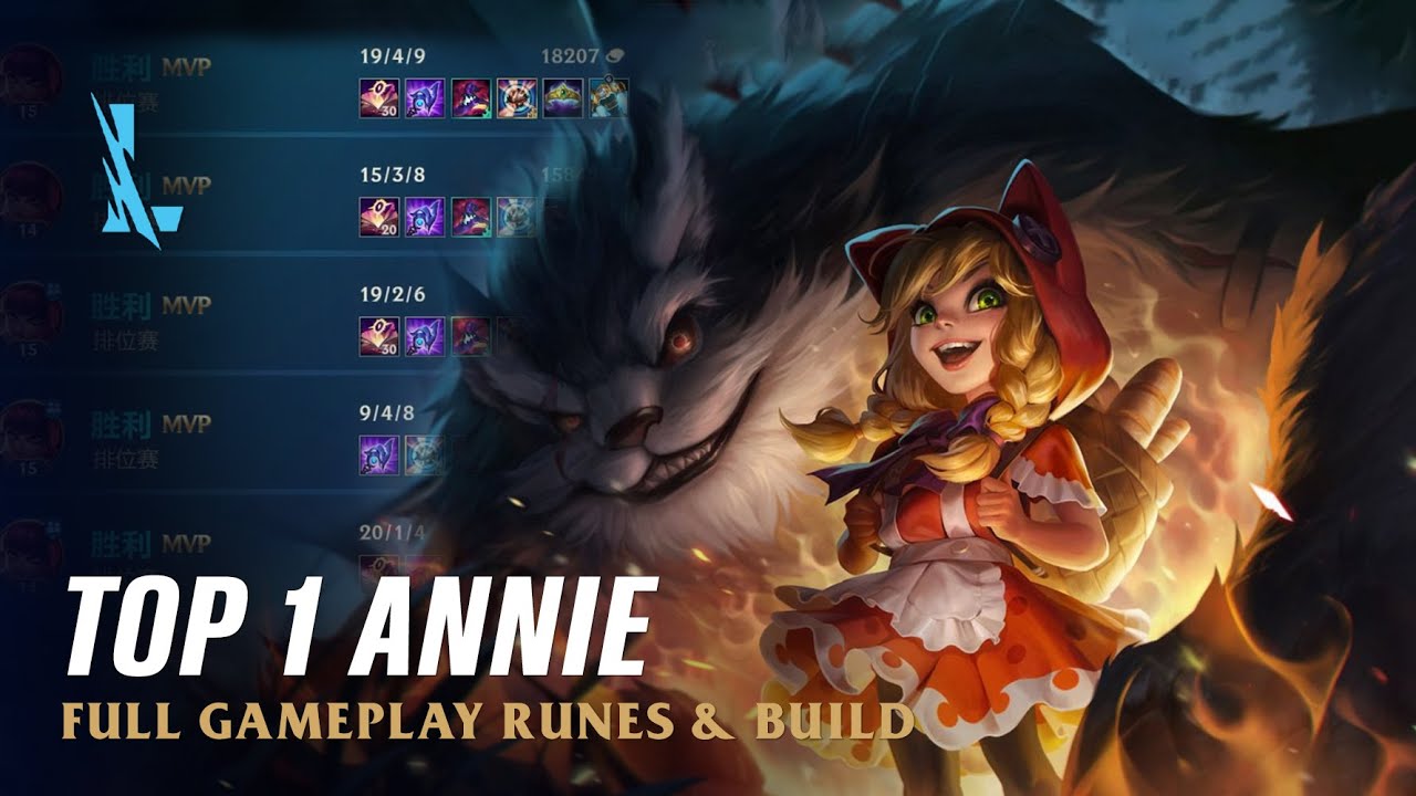 Wild Rift ANNIE - TOP 1 Red Riding Annie S14 Ranked Gameplay + Build ...