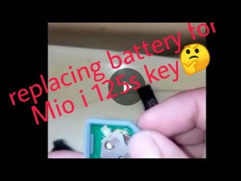 How to replace battery of Mio I 125s Key - YouTube