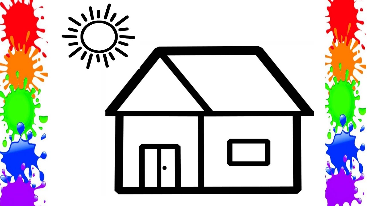 Como desenhar uma casa fácil e passo a passo || how to draw house easy ...