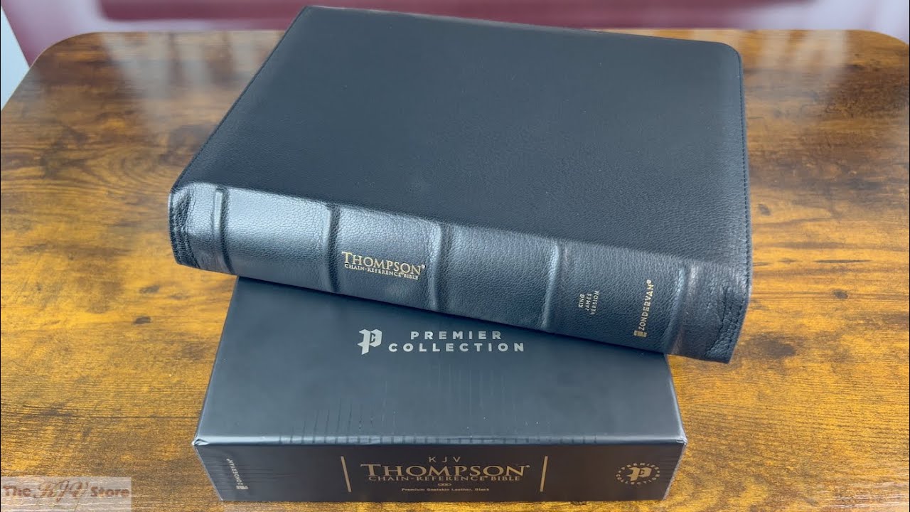KJV Thompson Chain Reference Bible - Premier Collection - Black ...
