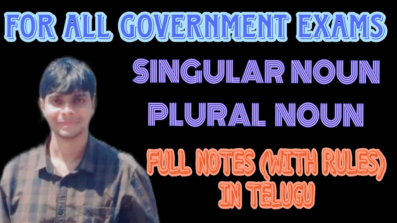 singular and plural noun full notes with rules📚 - YouTube