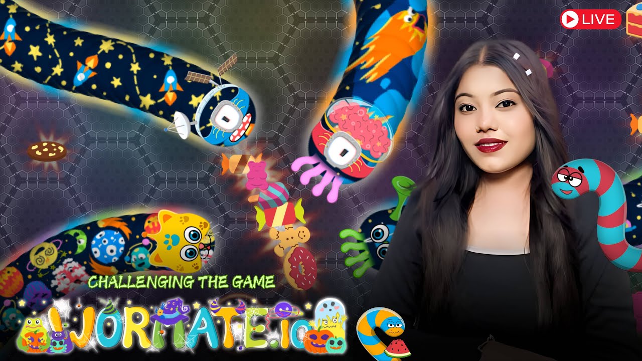 Wormate.io Best Gameplay | #shortslive #wormatelive.iO #IO #snakegame # ...