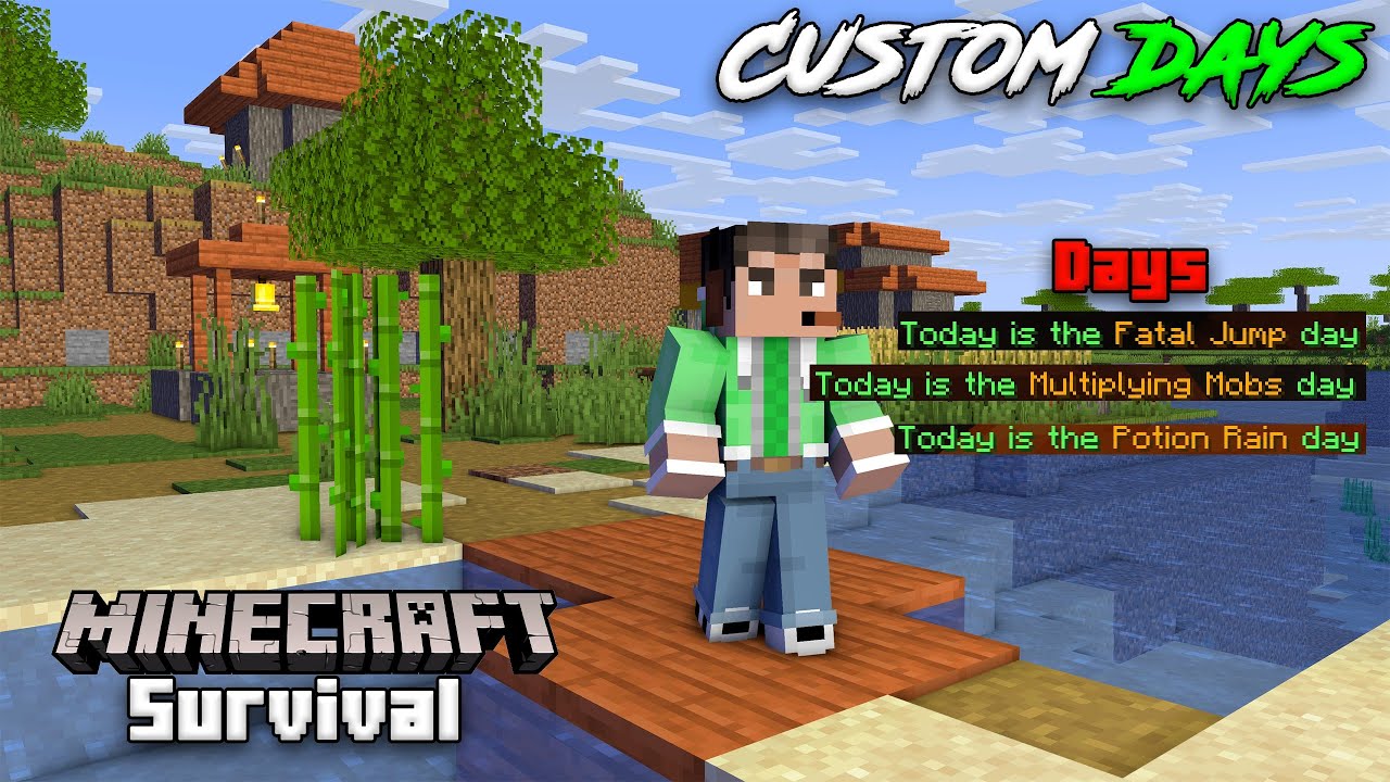Every Day Is Custom | Custom Days Survival | Minecraft In Telugu | GMK ...