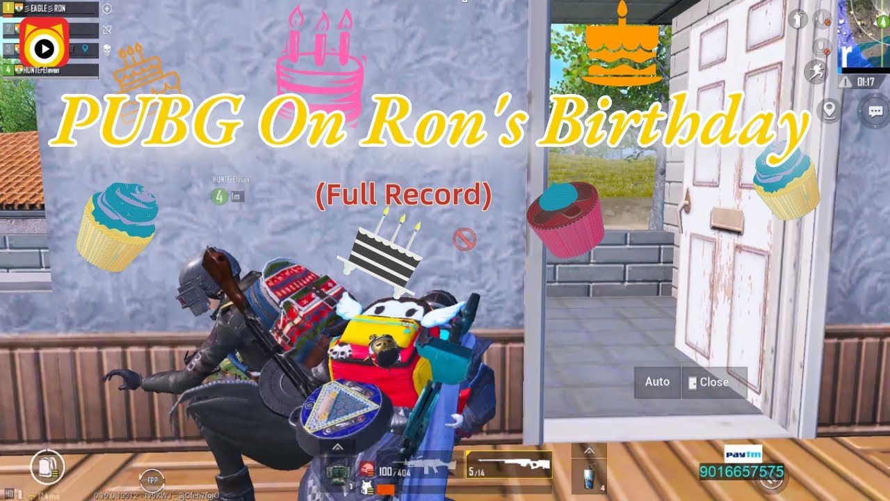 Ron gaming| PUBG On Ron's Birthday (full record) | PUBG - YouTube