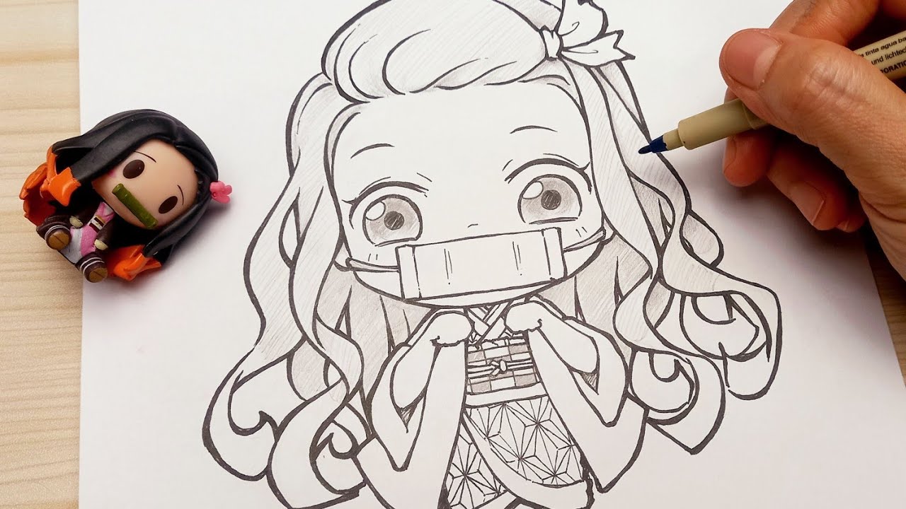 DRAW Nezuko☆เนซึโกะ ดาบพิฆาตอสูร|Demon Slayer:Kimetsu no Yaiba #อะนิเมะ ...