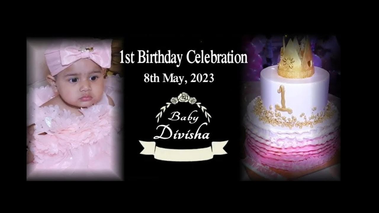 1st Birthday#Divisha#celebration#Teaser1 - YouTube