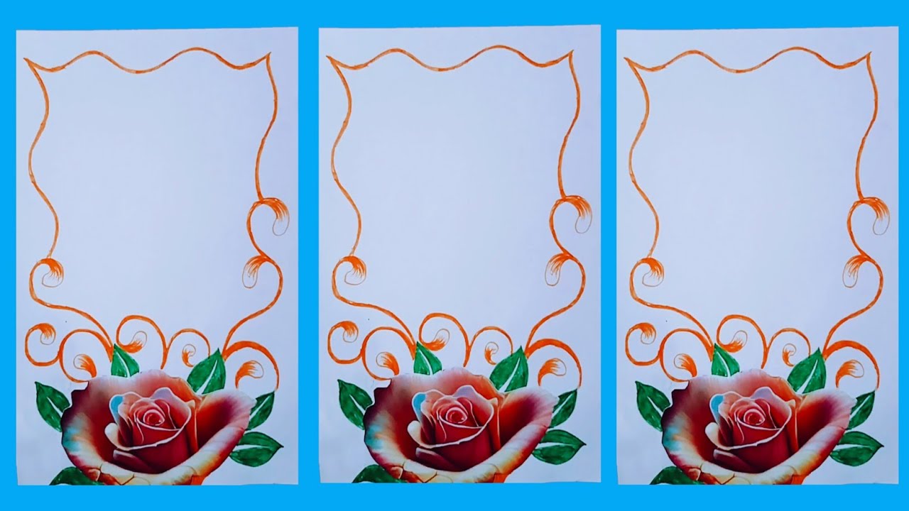 how to make a beautiful front page design - YouTube