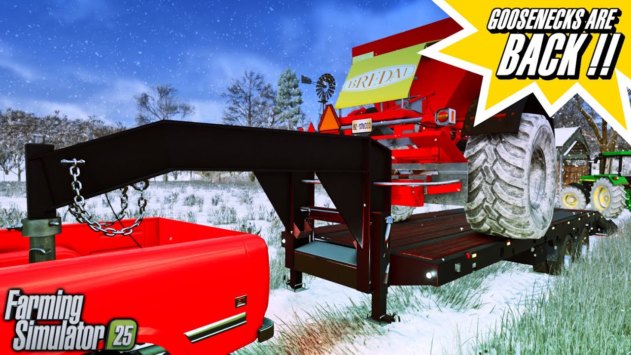 FS25 Gooseneck Trailers AUTOLOAD for ALL PLATFORMS - YouTube