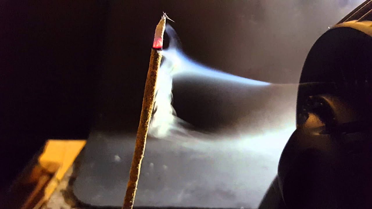 Incense smoke vortex - YouTube