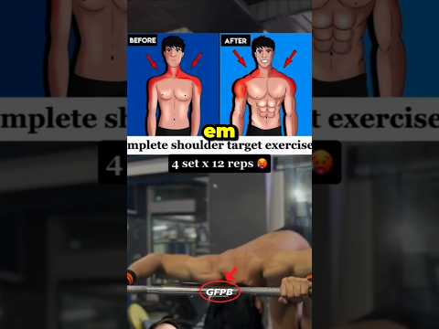 OMBROS MAIORES? PROBLEMA RESOLVIDO! #musculação #academia #massamuscular