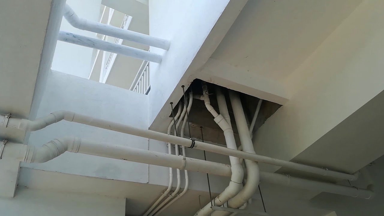 HOW TO HANG MAIN WASTE SEWERAGE PIPE LINE IN SOFFIT OR SIDE WALL - YouTube