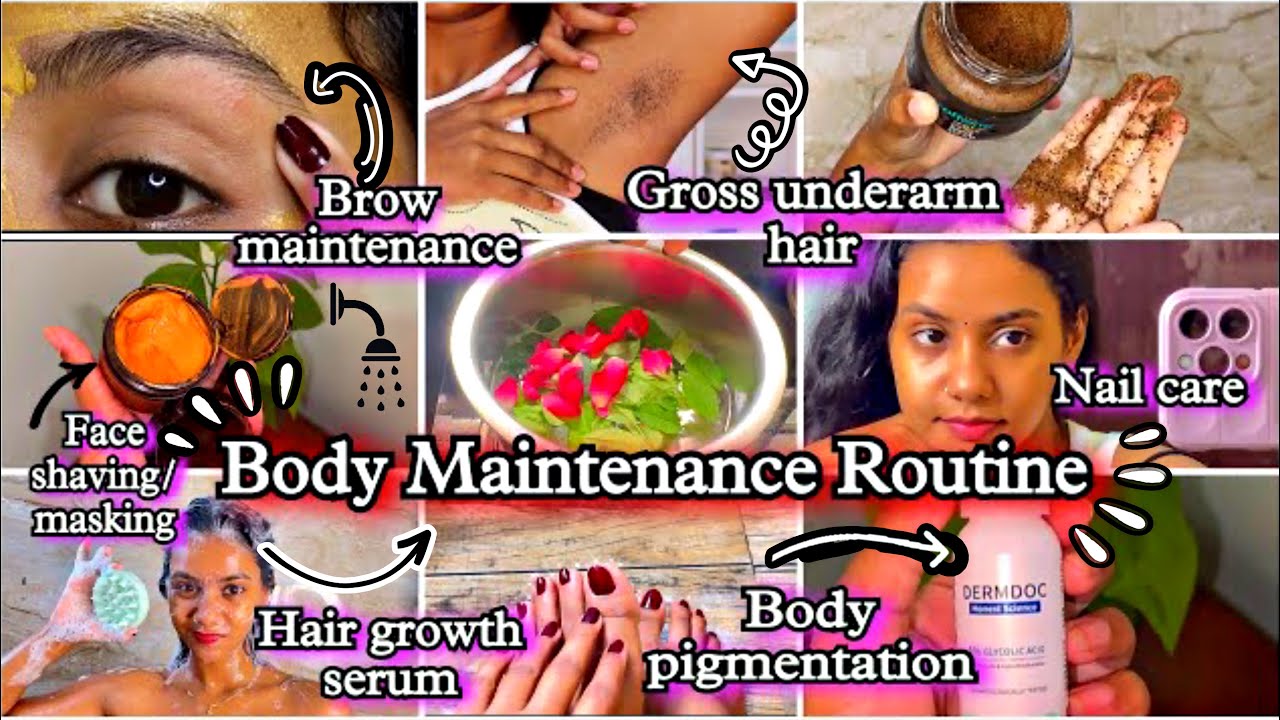 *Body Maintenance Routine* 💇‍♀️💅🏻🧴💕🫧 Underarms + Nails + Hair growth 👩🏻 ...