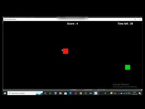 catching red box in Java first game in Java - YouTube