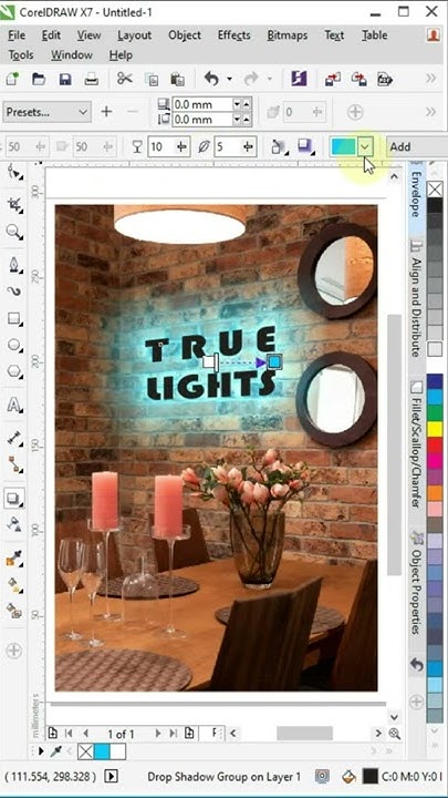 Text Glowing Effect in CorelDraw | Text Effects | CorelDraw Tutorials ...