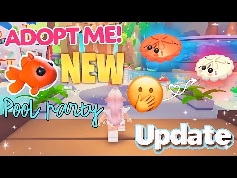Adopt me NEW POOL PARTY UPDATE!🫢 3 NEW PETS