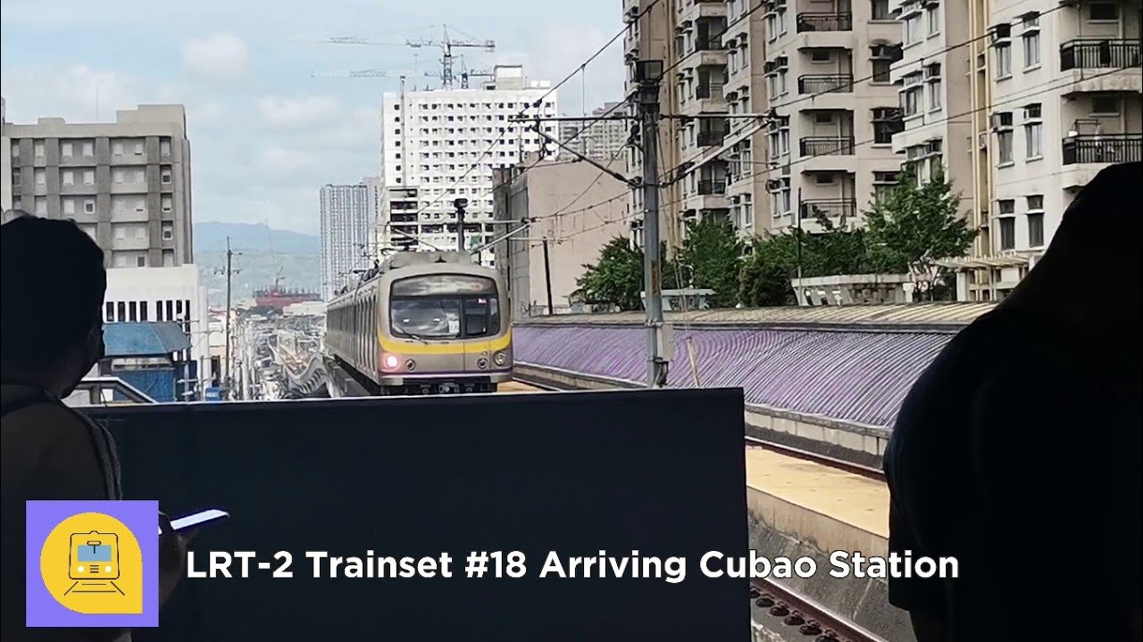 LRT-2 Trainset #18 Arriving Cubao Station - YouTube