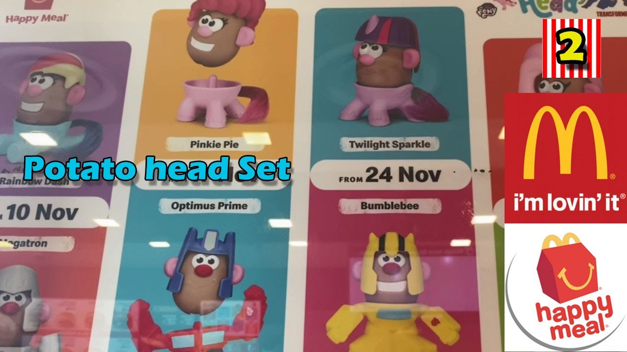 Happy Meal Toy Set Potato Head For My Little Pony and Transformers ...