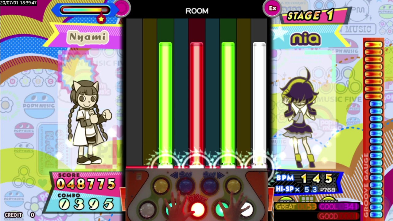 [pop'n music peace] ROOM (EX) - YouTube