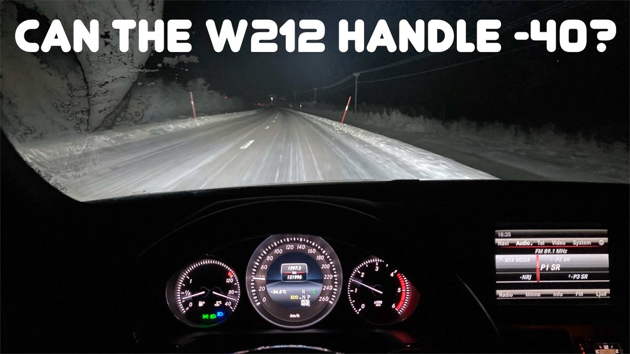 W212 Extreme Cold Drive Almost -40,0 °C - YouTube