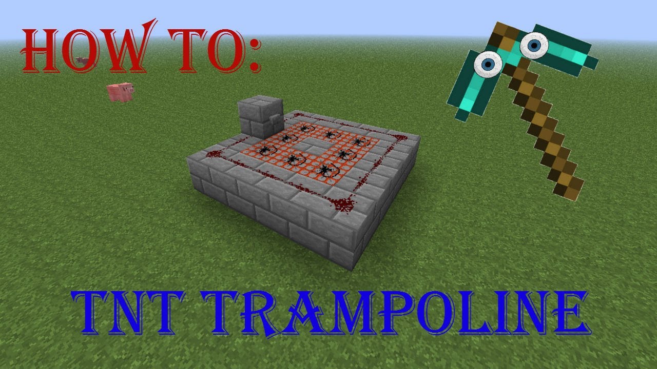 How to Minecraft: TNT Trampoline - YouTube