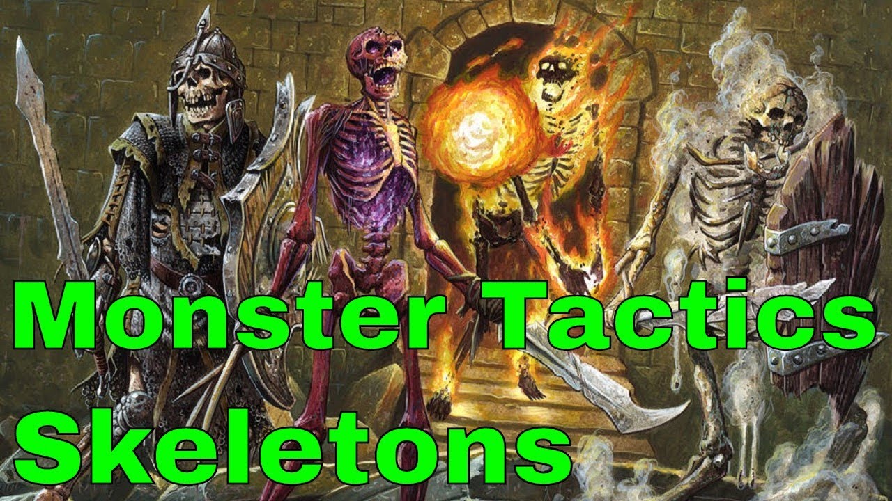 D&D (5e): Monster Tactics, Skeleton - YouTube
