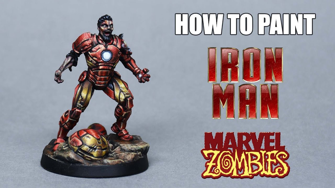 How To Paint Marvel Zombies - Iron Man - YouTube