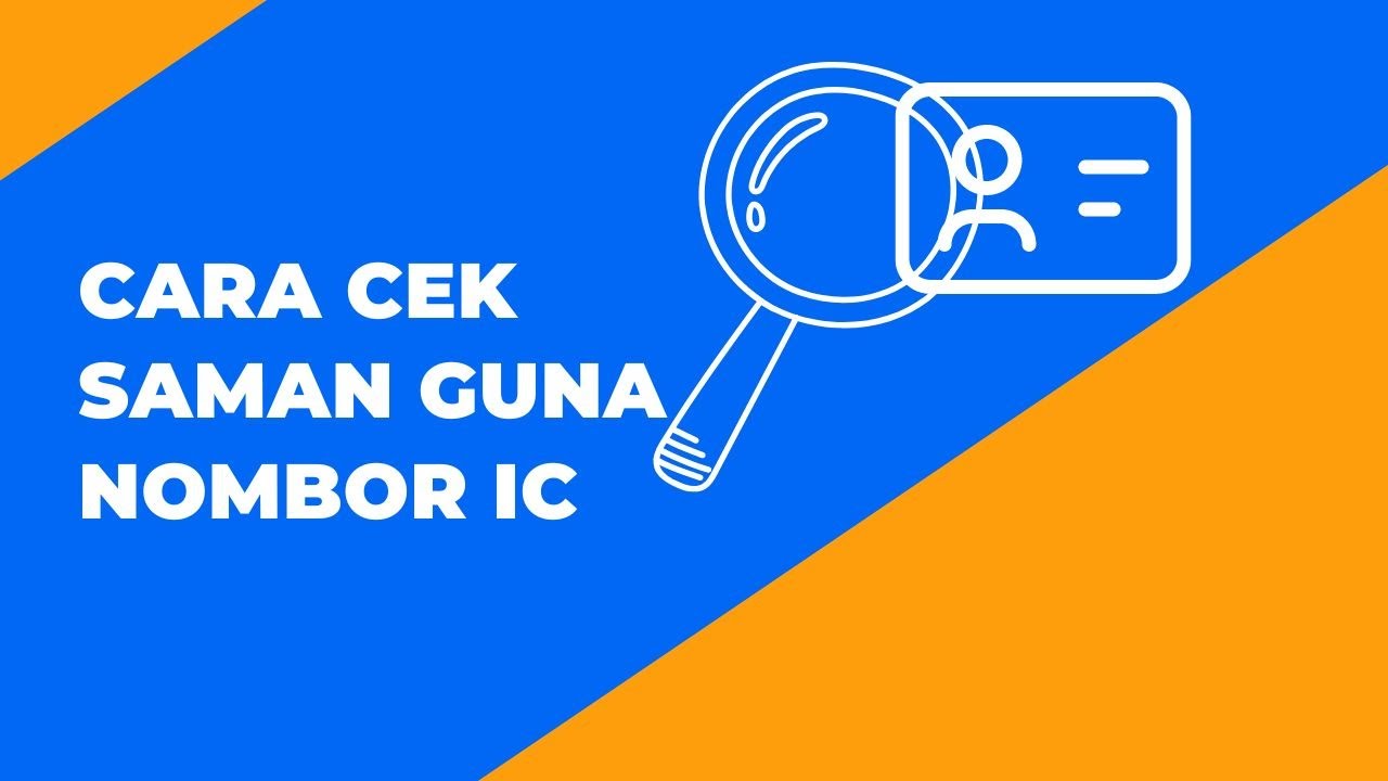 Cara Cek Saman Guna Nombor IC - YouTube