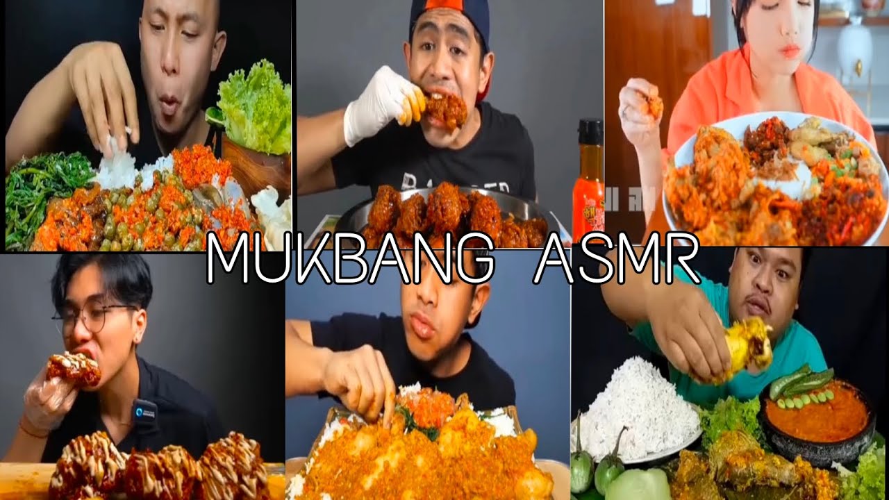 MUKBANG ASMR] EATING SPICY FOOD POPULAR INDONESIAN MUKBANGERS] #delicious #yummy #asmr # ...