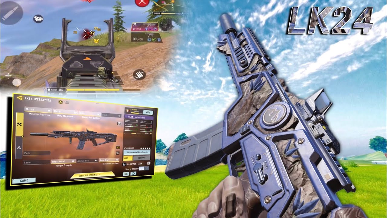 This LK24 have ZERO AIM SHAKE in LONG RANGE | Best LK-24 GUNSMITH in ...