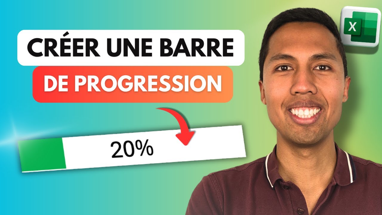 Créer une barre de progression dans Excel (en 5 minutes chrono) - YouTube