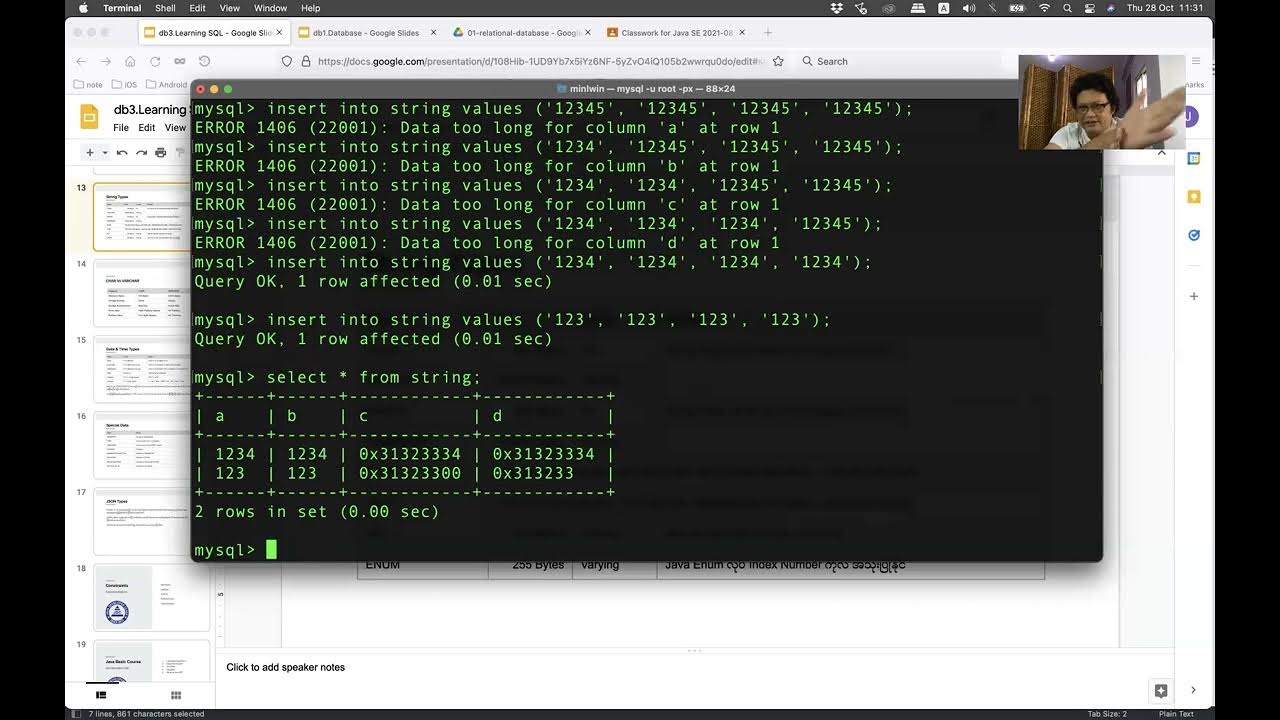 DB01-17 String Data Types - YouTube