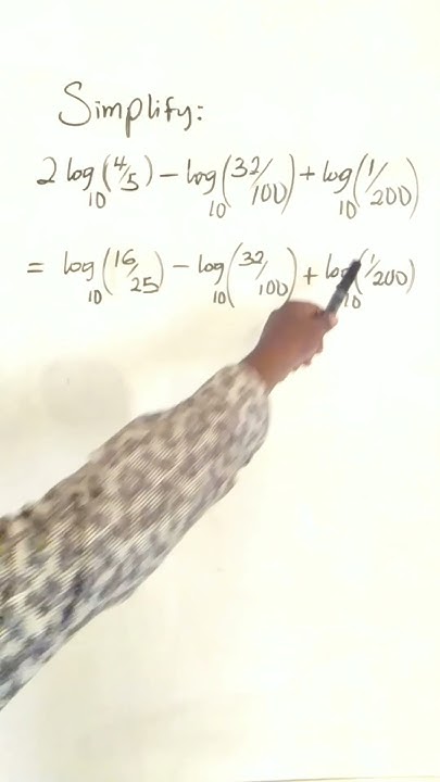 Easy Ways to Simplify and Solve Logarithmic Equations #shorts - YouTube