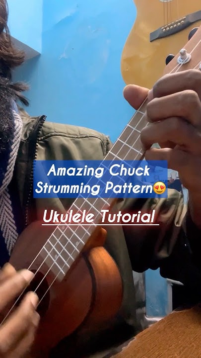Amazing chuck strumming pattern on ukulele - Impressive strumming tutorial #shorts - YouTube