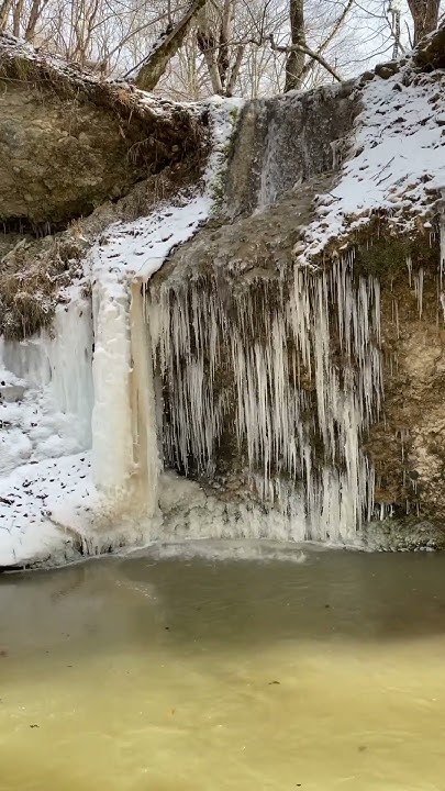 Waterfall. The snow melts in the mountains. Spring is coming soon. The sound of the river - YouTube