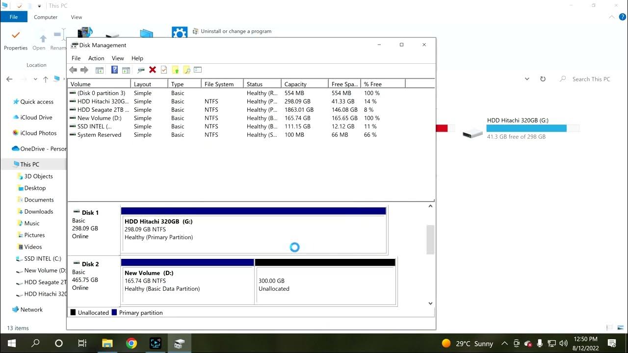 Windows 10 - How to separate disk into partitions - the easiest way - YouTube
