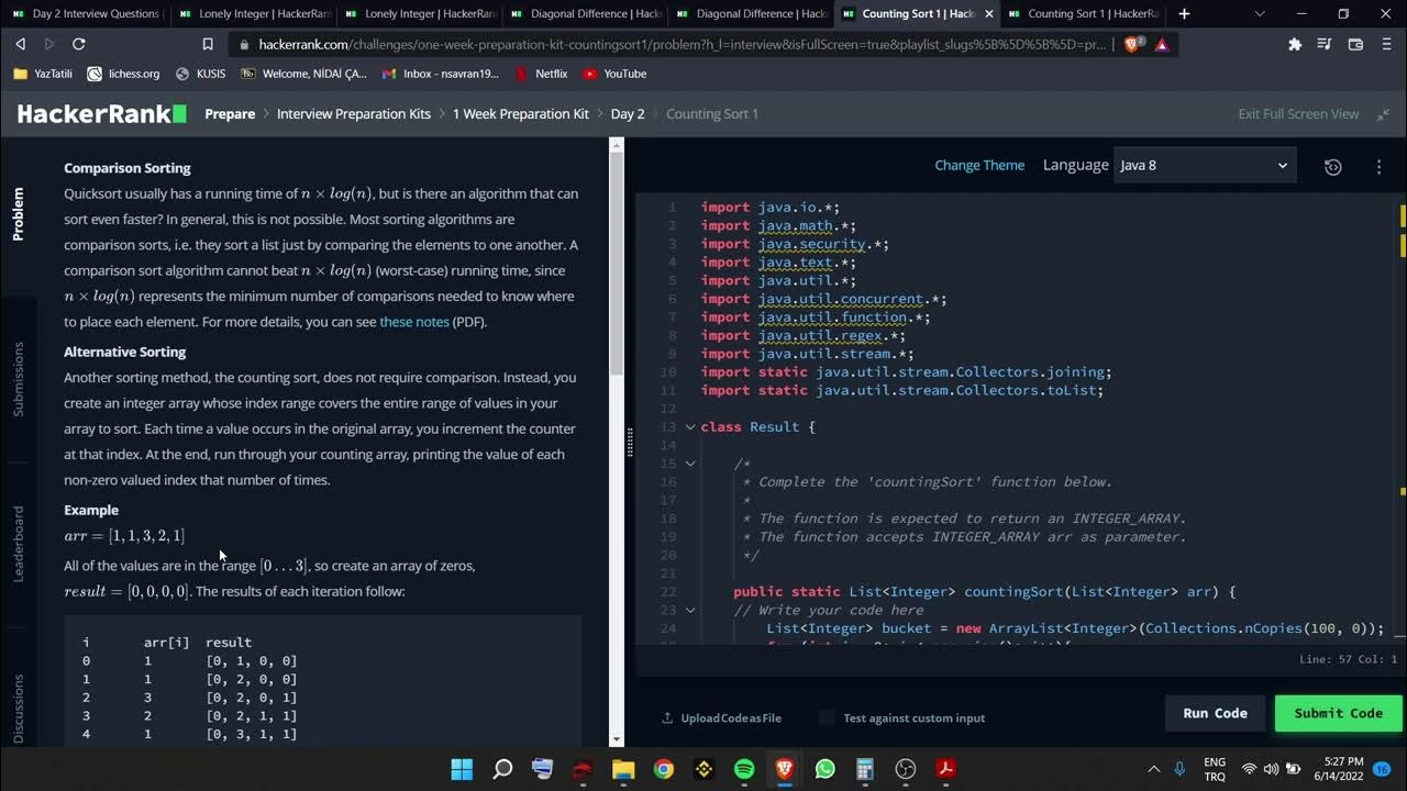Hackerrank Interview Preperation 1 Week Preperation Kit Day 2 Solution ...