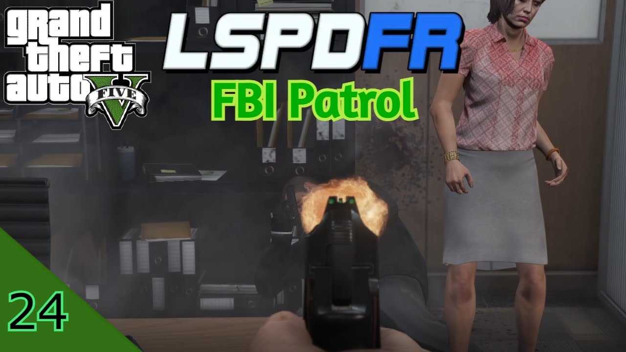 LSPDFR FBI Patrol #24 Barricaded Terrorist Fight Back - YouTube