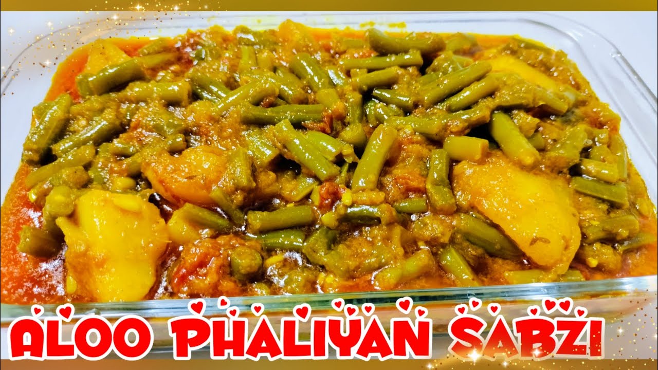 Aloo Phaliyan Sabzi | Aloo Phali Ki Sabji | Aloo Beans Recipe By ...