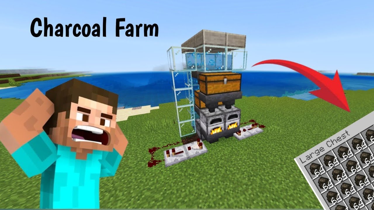 Minecraft charcoal Farm tutorial! - YouTube