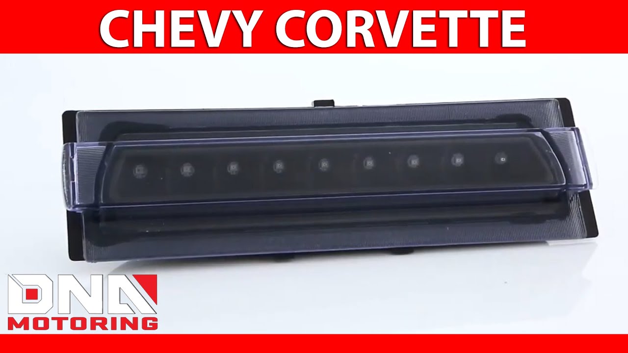 DNA Motoring 91-96 Chevy C4 Corvette LED Black Third Brake Light - YouTube