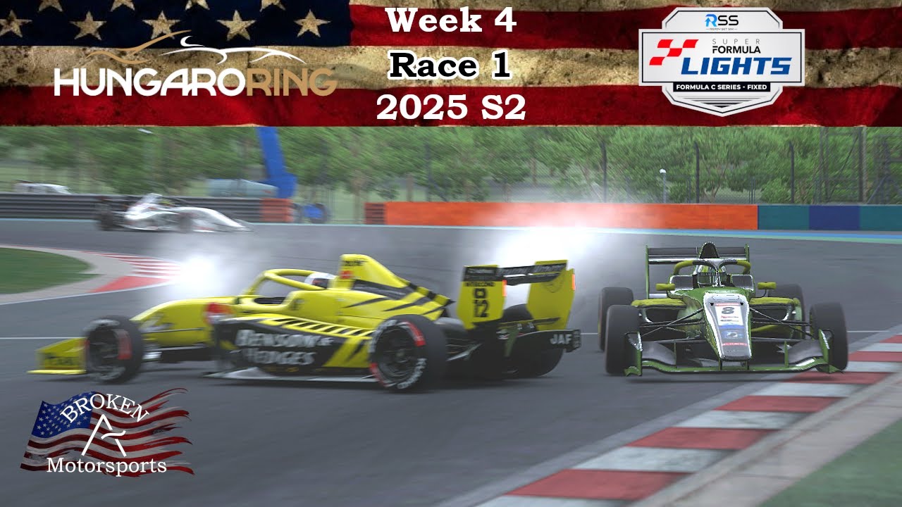 Super Formula Lights Fixed - Hungaroring - iRacing Road - Week 4 Race 1 ...