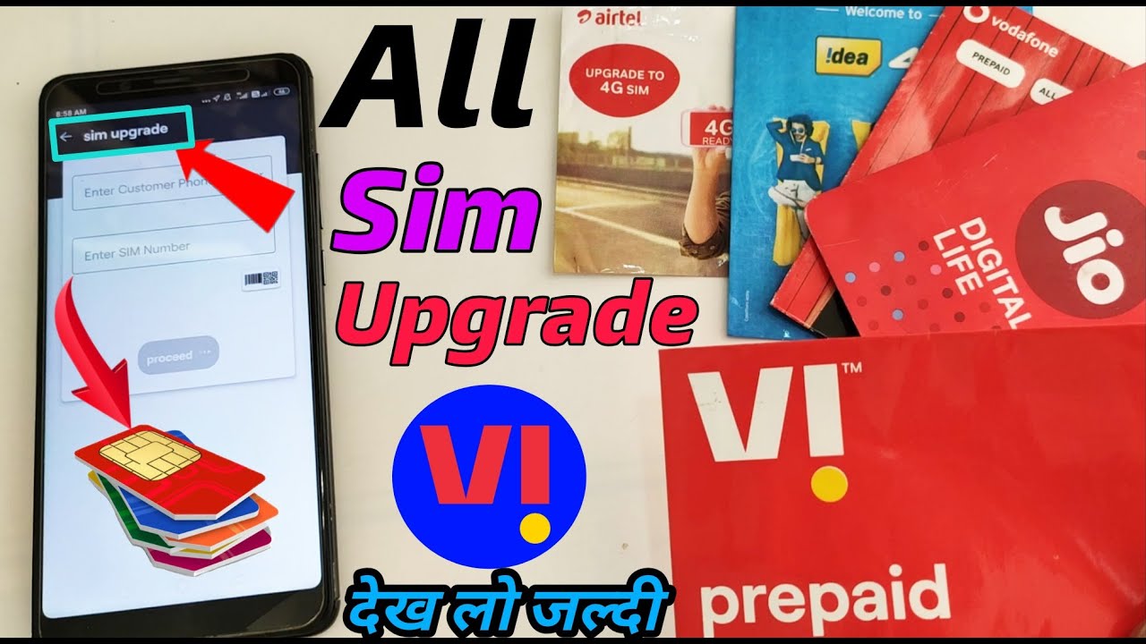 All Sim Upgrade To Vi | Vi New Sim Brand Launched In India | Idea+Voda ...