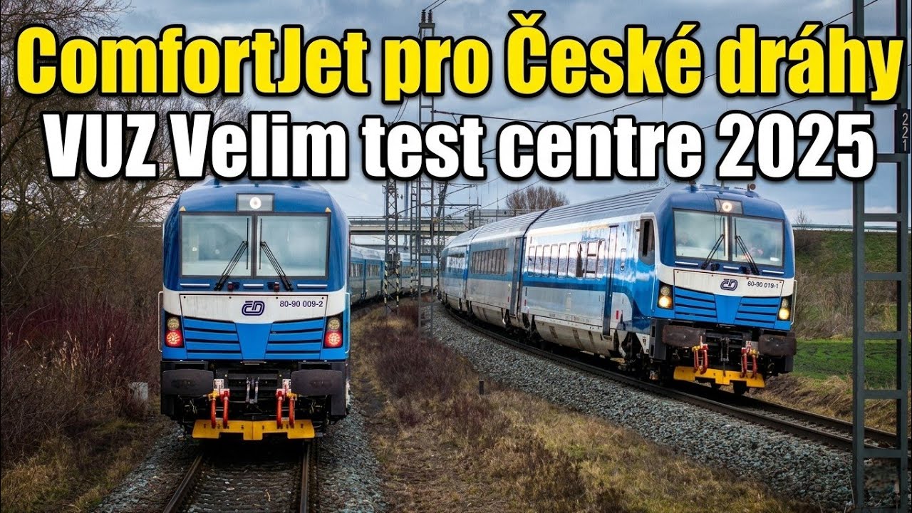 🆕️ ComfortJet pro České dráhy. VUZ Velim test centre 2025 🆕️ - YouTube